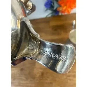 Dining | Vintage Silver Plate Coffee Pot Hot Water Pot Ep Brass Ornate ...